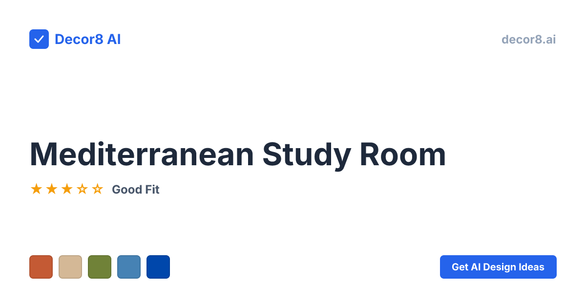 Mediterranean Study Room Ideas | Mediterranean Study Room Design ...