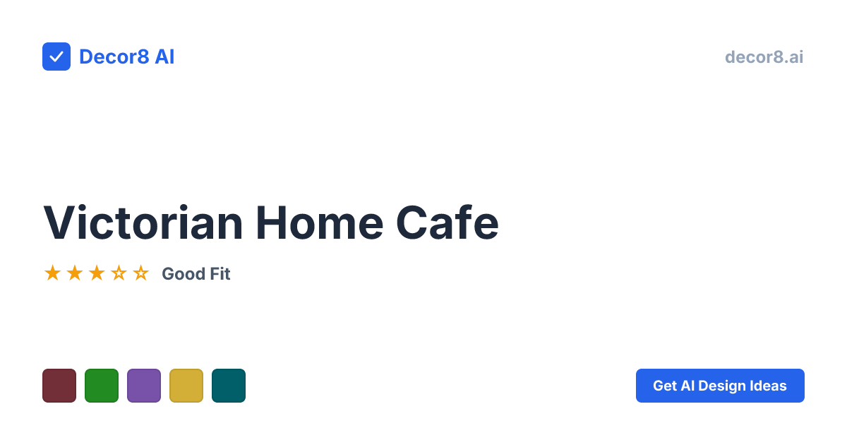 Victorian Home Cafe Ideas | Victorian Home Cafe Design | Decor8 AI ...